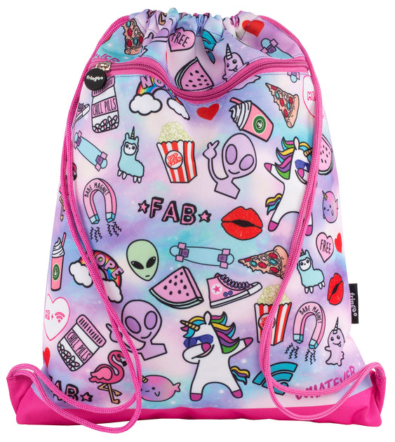 Drawstring Bag - Teen Doodle – Fringoo