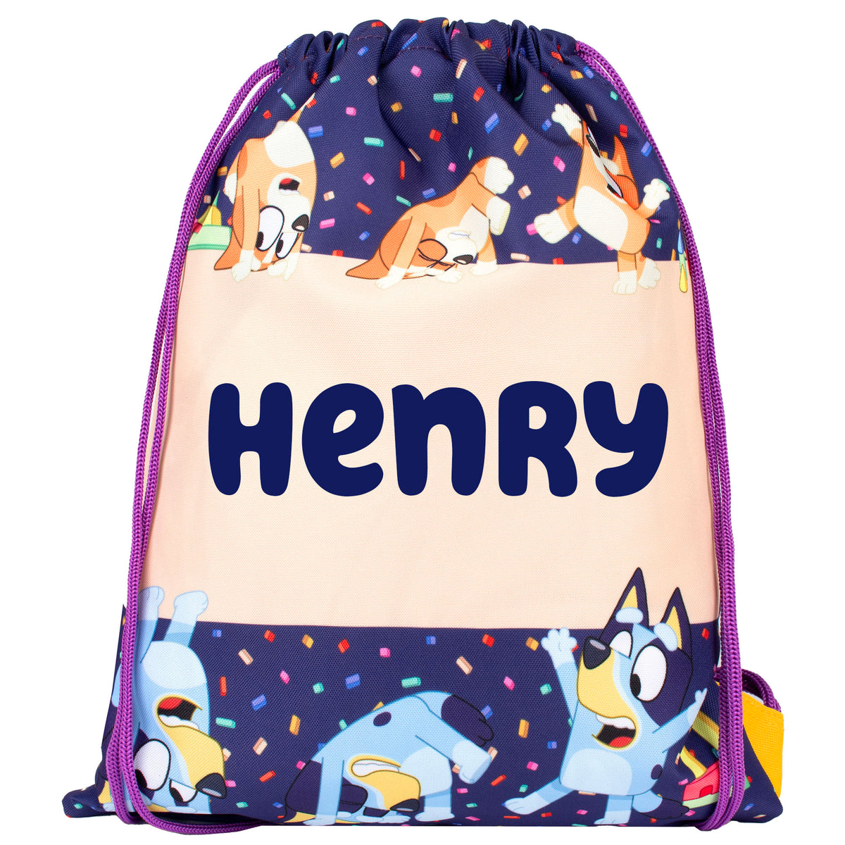 Personalised Drawstring Bag - Bluey – Fringoo