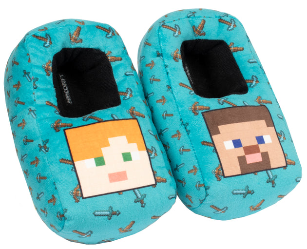 Minecraft 3D Slippers - Alex and Steve – Fringoo