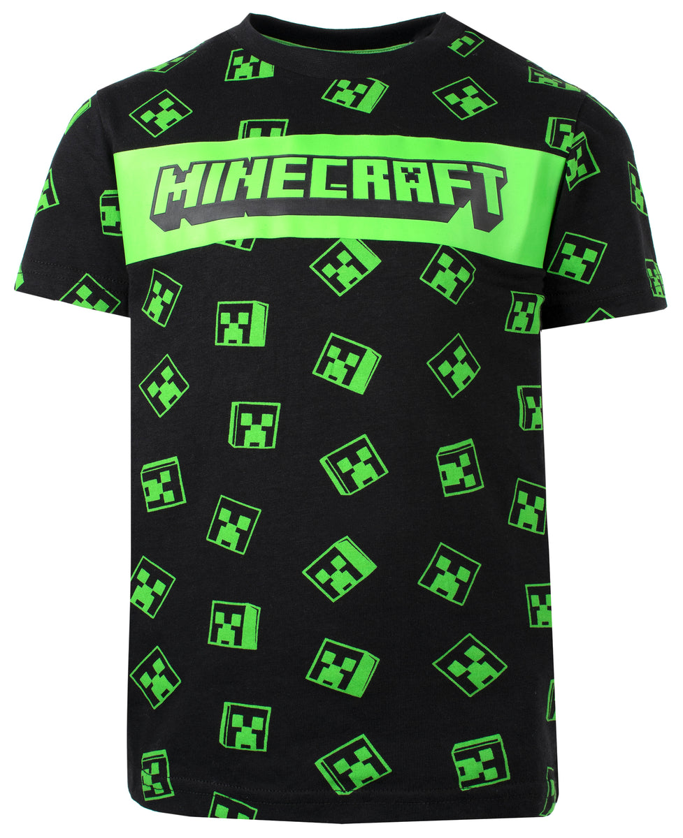 Minecraft Creeper T Shirt - Black – Fringoo