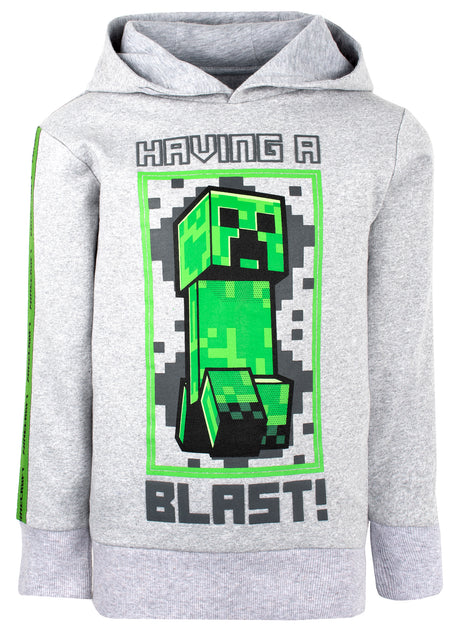 Minecraft Green Creeper Hoodie - Grey – Fringoo