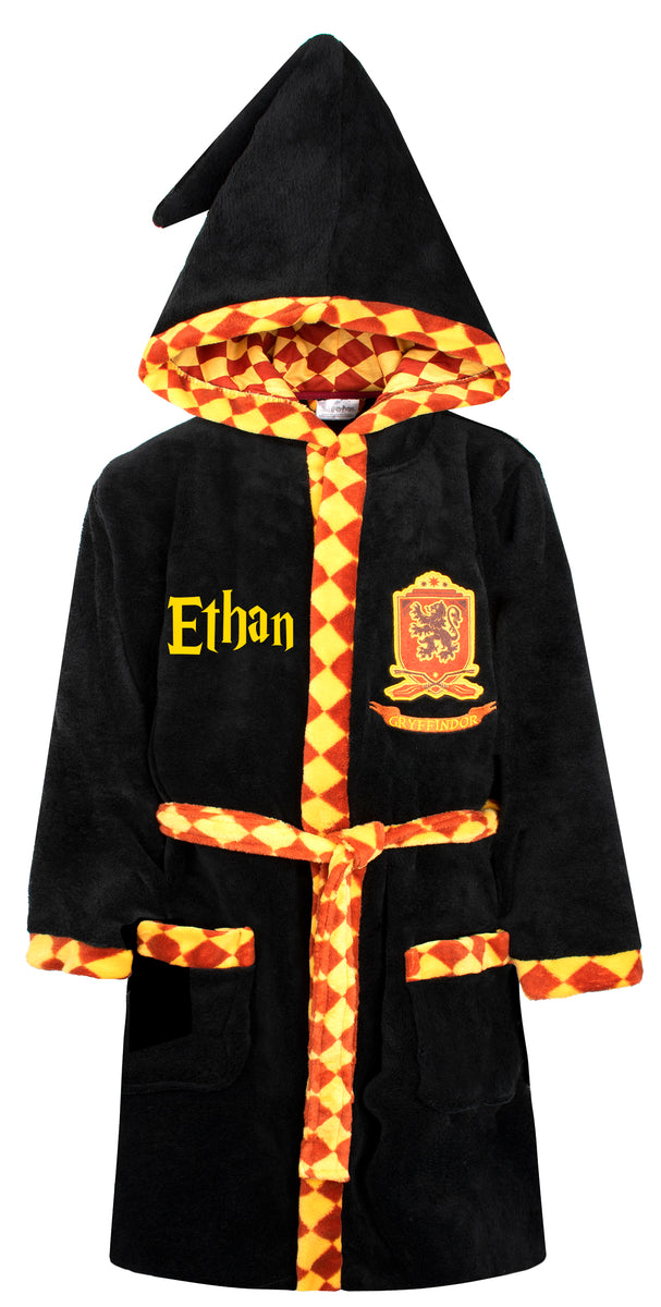 Personalised Harry Potter Robe - Black – Fringoo