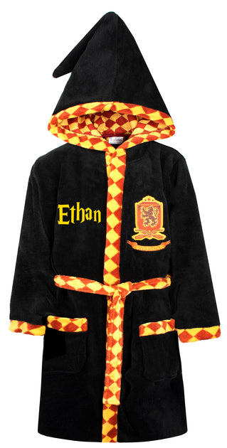 Personalised Harry Potter Robe - Black – Fringoo
