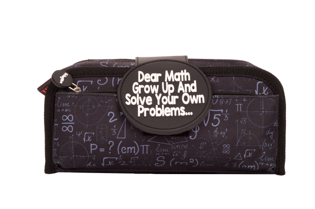 Silicone Patch Dear Math Pencil Case – Fringoo