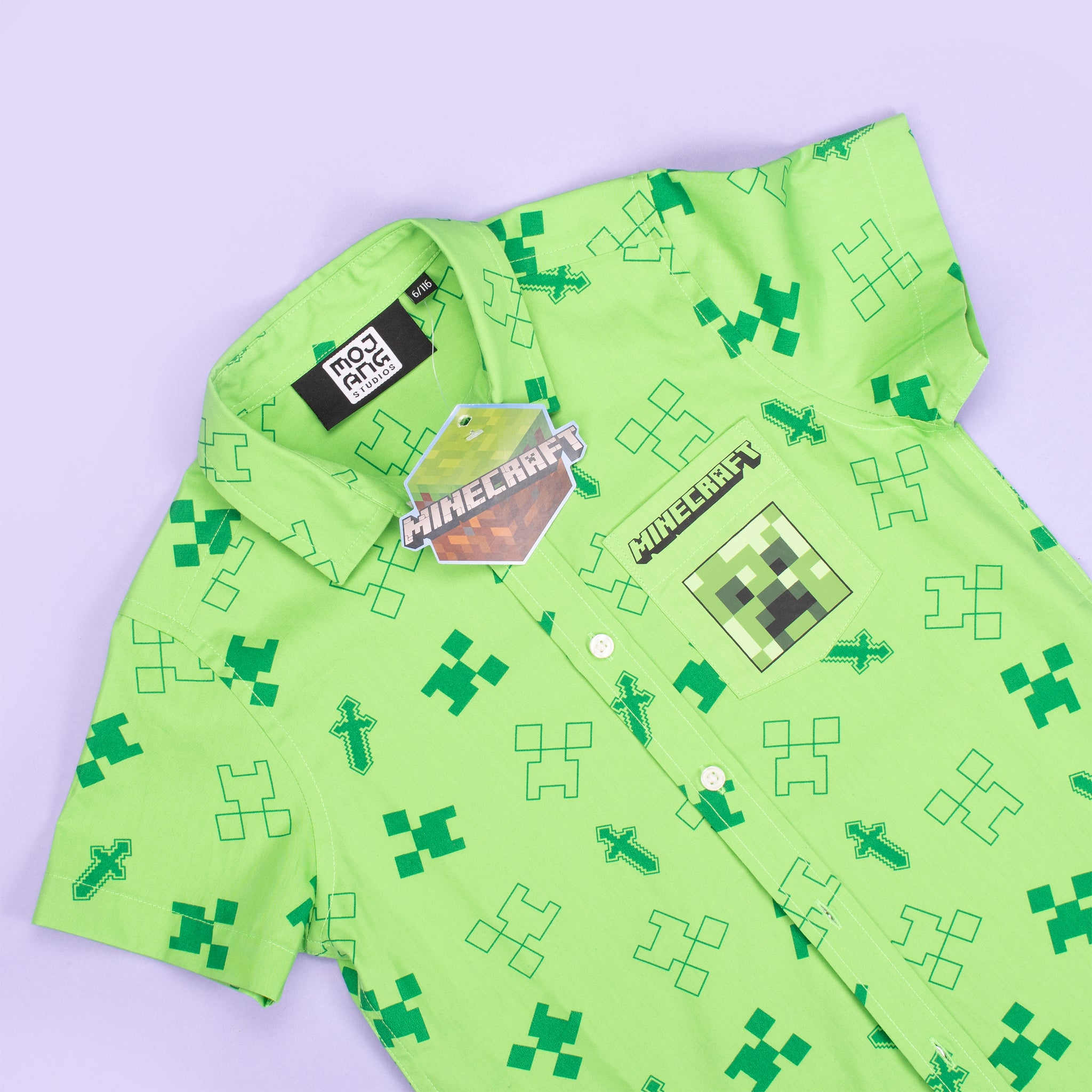 100% Cotton Minecraft Tee Official Minecraft Creeper Shirt Official ...